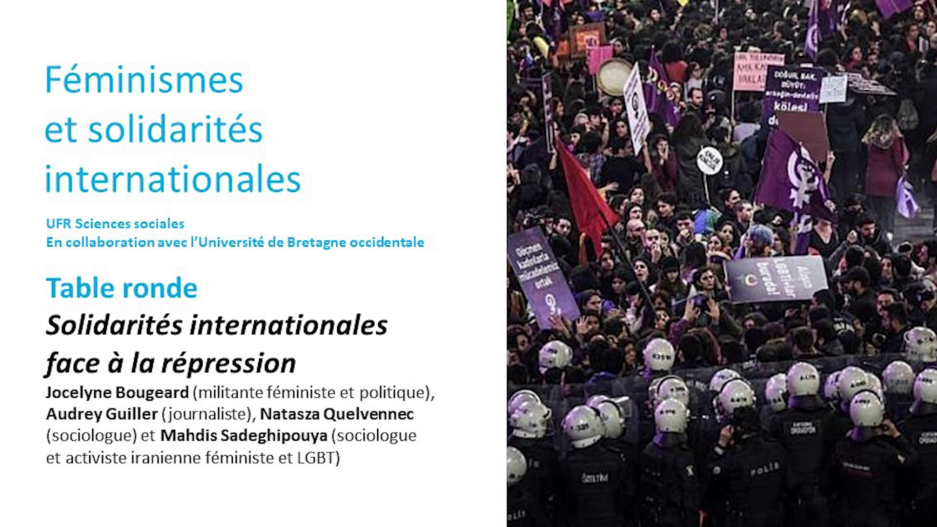 Conférence > Table ronde – Solidarités internationales face à la ...